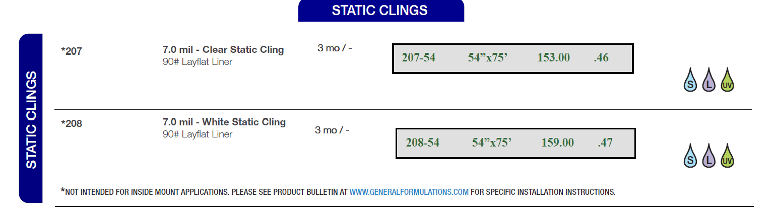 Digital Print Media – Static Cling Vinyl – Graphic Commerce Ltd.