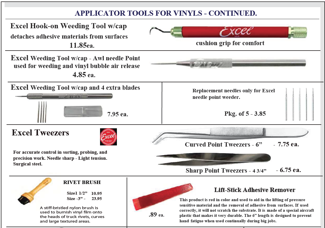 Vinyl Application Tools – Graphic Commerce Ltd.