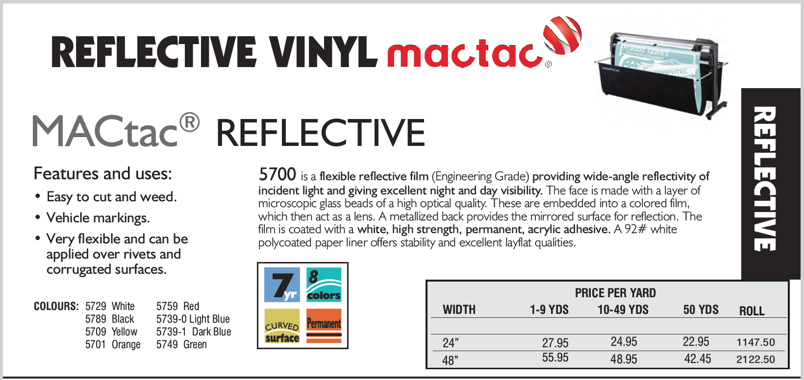 MacTac Reflective Vinyl – Graphic Commerce Ltd.