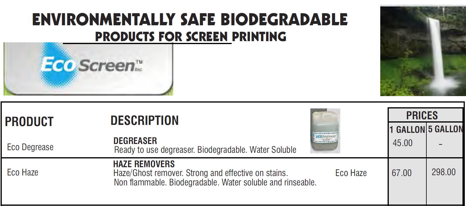 Eco Screen Products - Graphic Commerce Ltd.