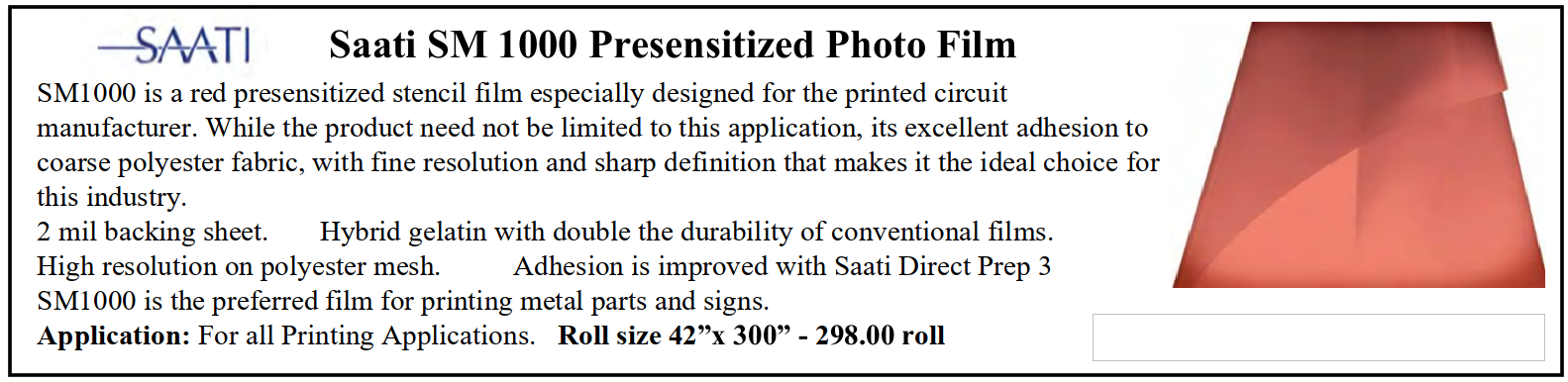 Indirect Screen Stencil Films - Graphic Commerce Ltd.
