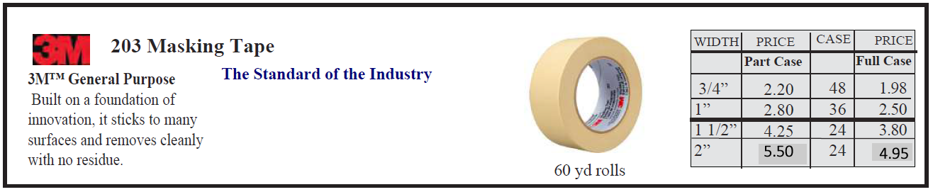 Masking Tape – Graphic Commerce Ltd.