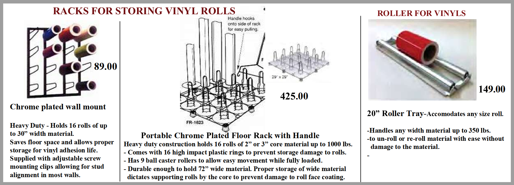 Racks - Vinyl Storage - Graphic Commerce Ltd.