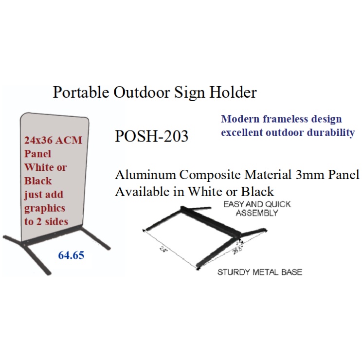 Portable Outdoor Sign Holder (POSH) - Graphic Commerce Ltd.