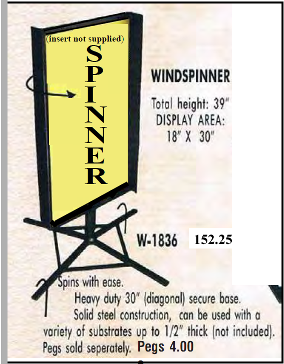 Windspinner Outdoor Sign Holder - Graphic Commerce Ltd.