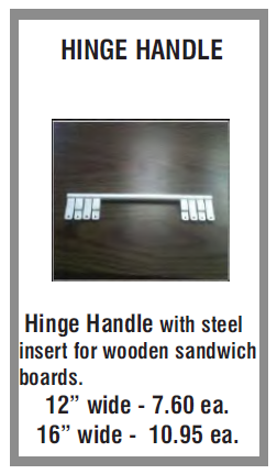 Step Stakes - Hinge Handles - Graphic Commerce Ltd.