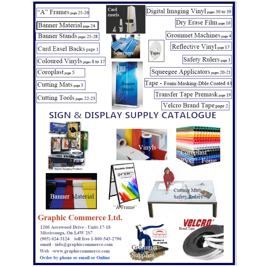Sign & Display Catalogue - Graphic Commerce Ltd.