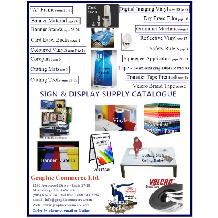Sign & Display Catalogue - Graphic Commerce Ltd.