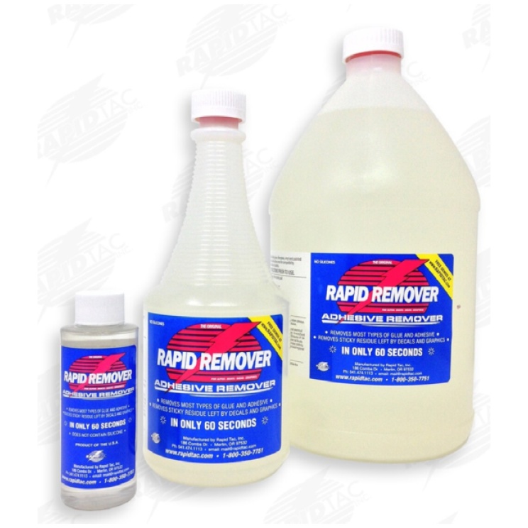 Rapid Tac Application Fluids-Adhesive Removes