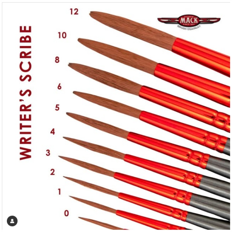 Mack Wizard Scribe Lettering Brush - Graphic Commerce Ltd.